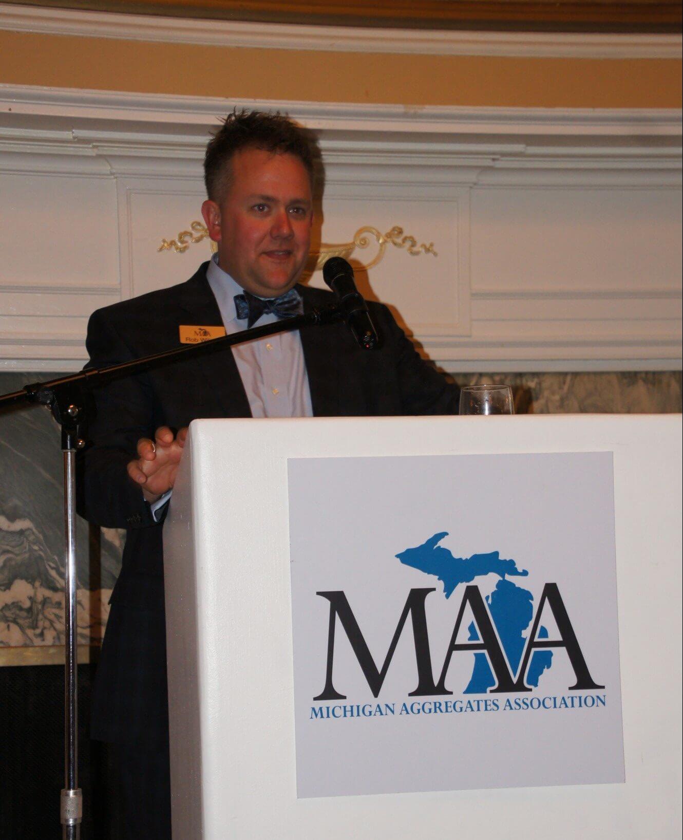 Rob Wilson Honored for Service - Mid Michigan Materials